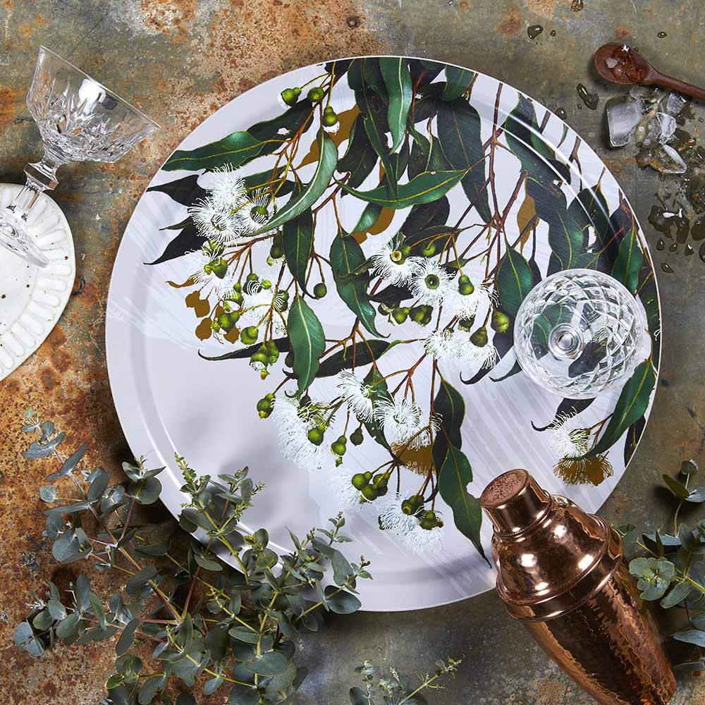 Shop trays featuring artwork of Australian fauna |Marri Gum Round ...